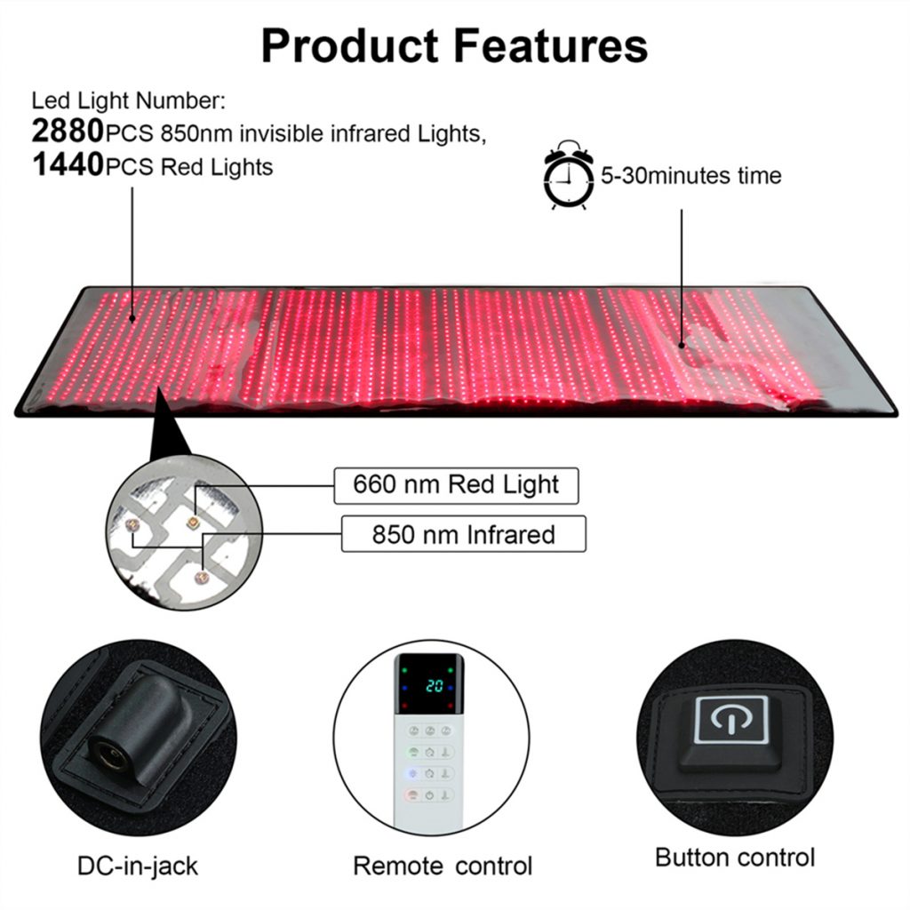 Full Body Infrared Light Therapy Pad Detachable Cover – Infrared Red Light